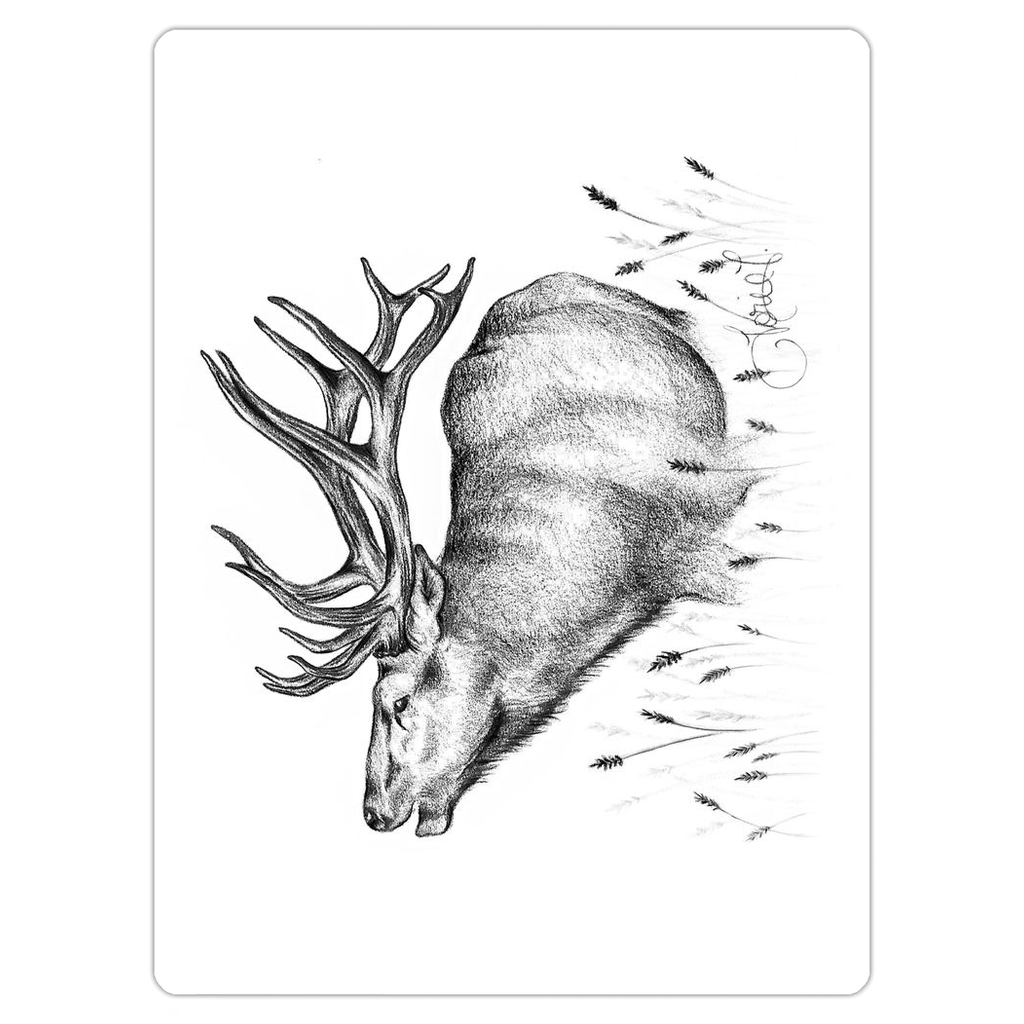 Bugling Elk Drawing Magnet – Thistle & Grace